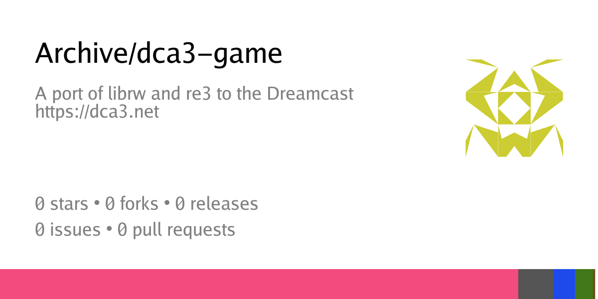 Archive/dca3-game: A port of librw and re3 to the Dreamcast https ...